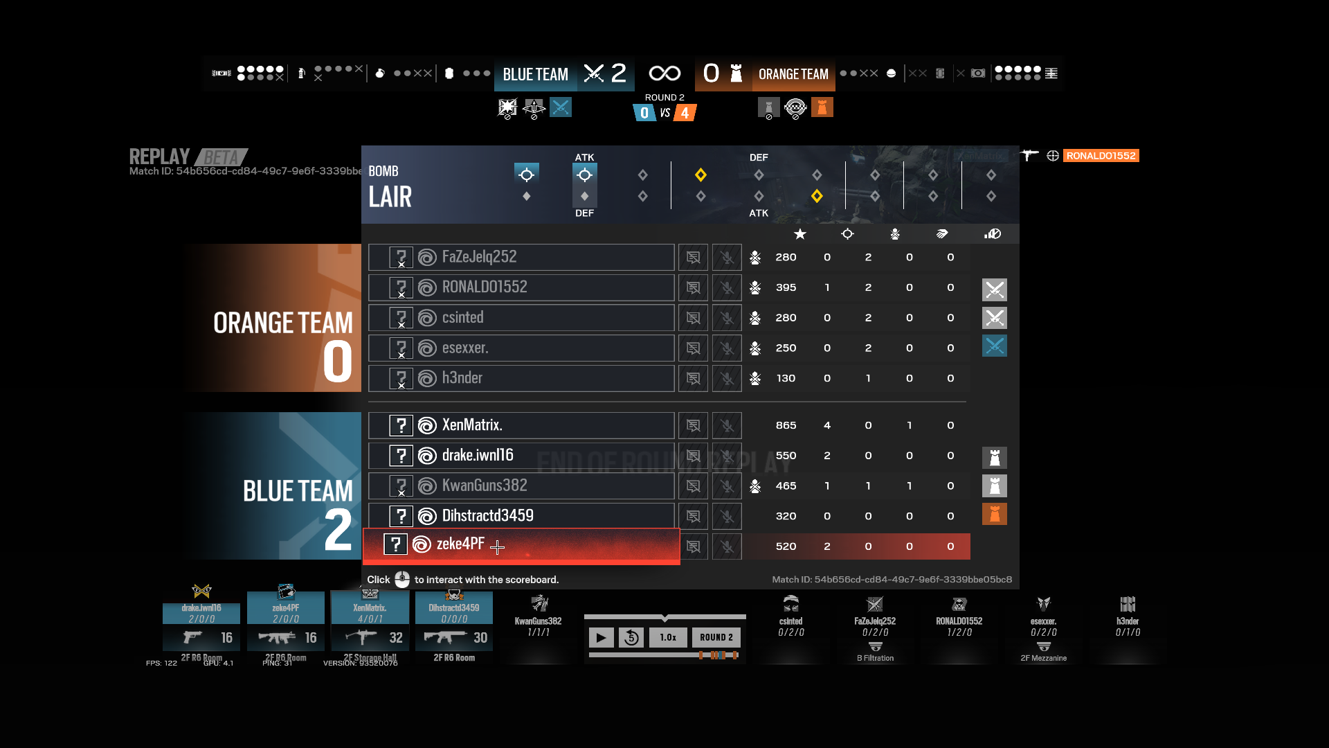 Reported XenMatrix. for Cheating by magdumping on Rainbow Six Siege ...