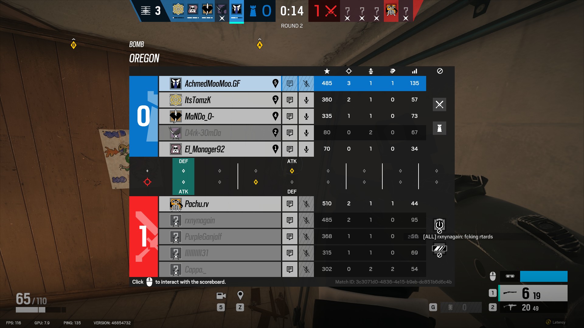 Reported rxnynagain for Toxic Behavior by BattlCry on Rainbow Six Siege ...