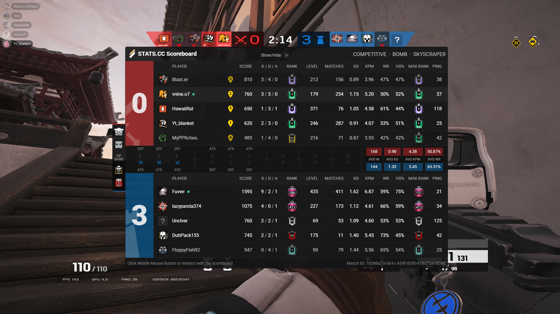 Reported Fuvwr for Boosted by Cheaters by vdbdlol on Rainbow Six Siege | Reputation.gg