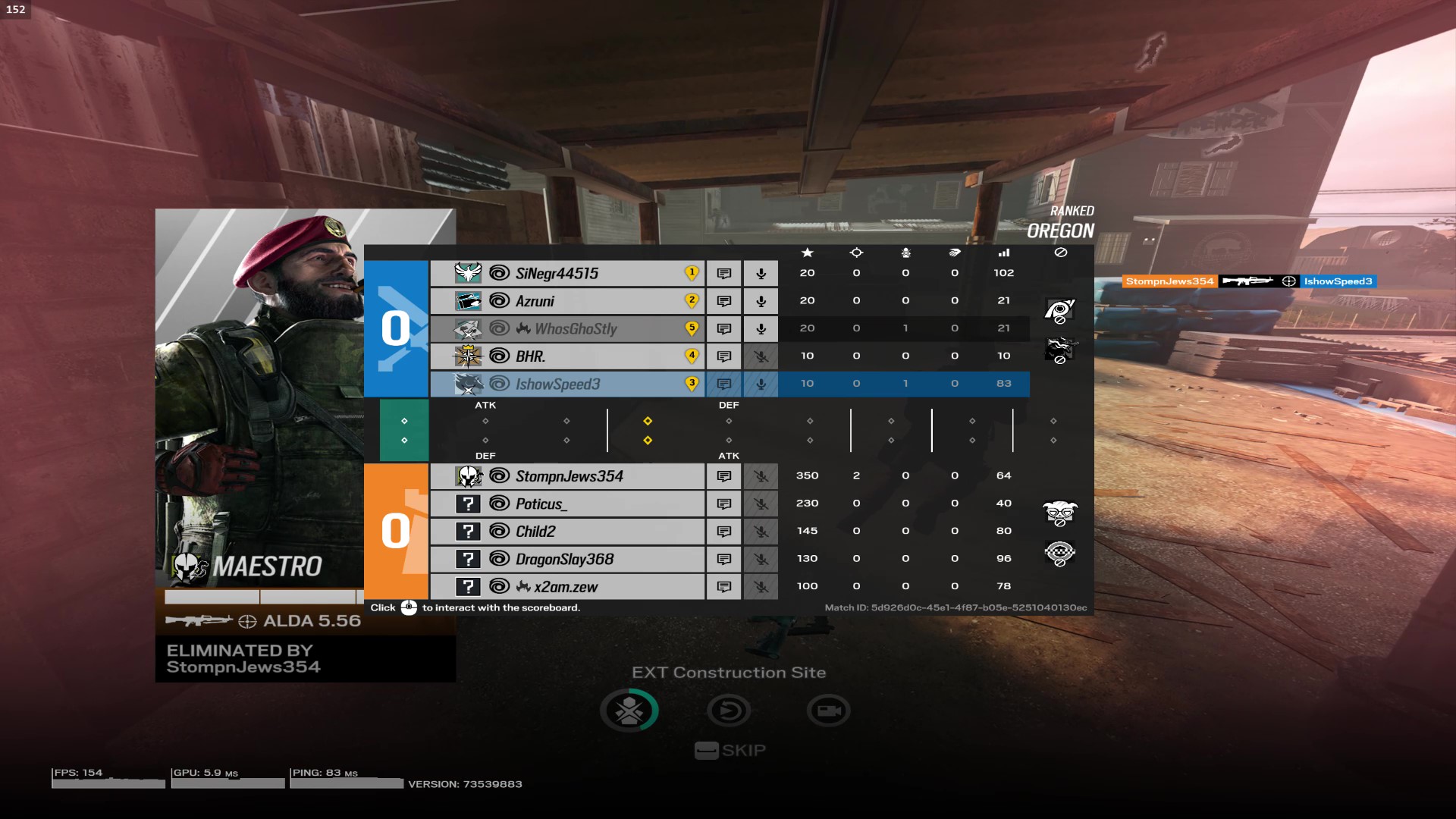 Reported ohgottem20 for Cheating by arielms10 on Rainbow Six Siege ...
