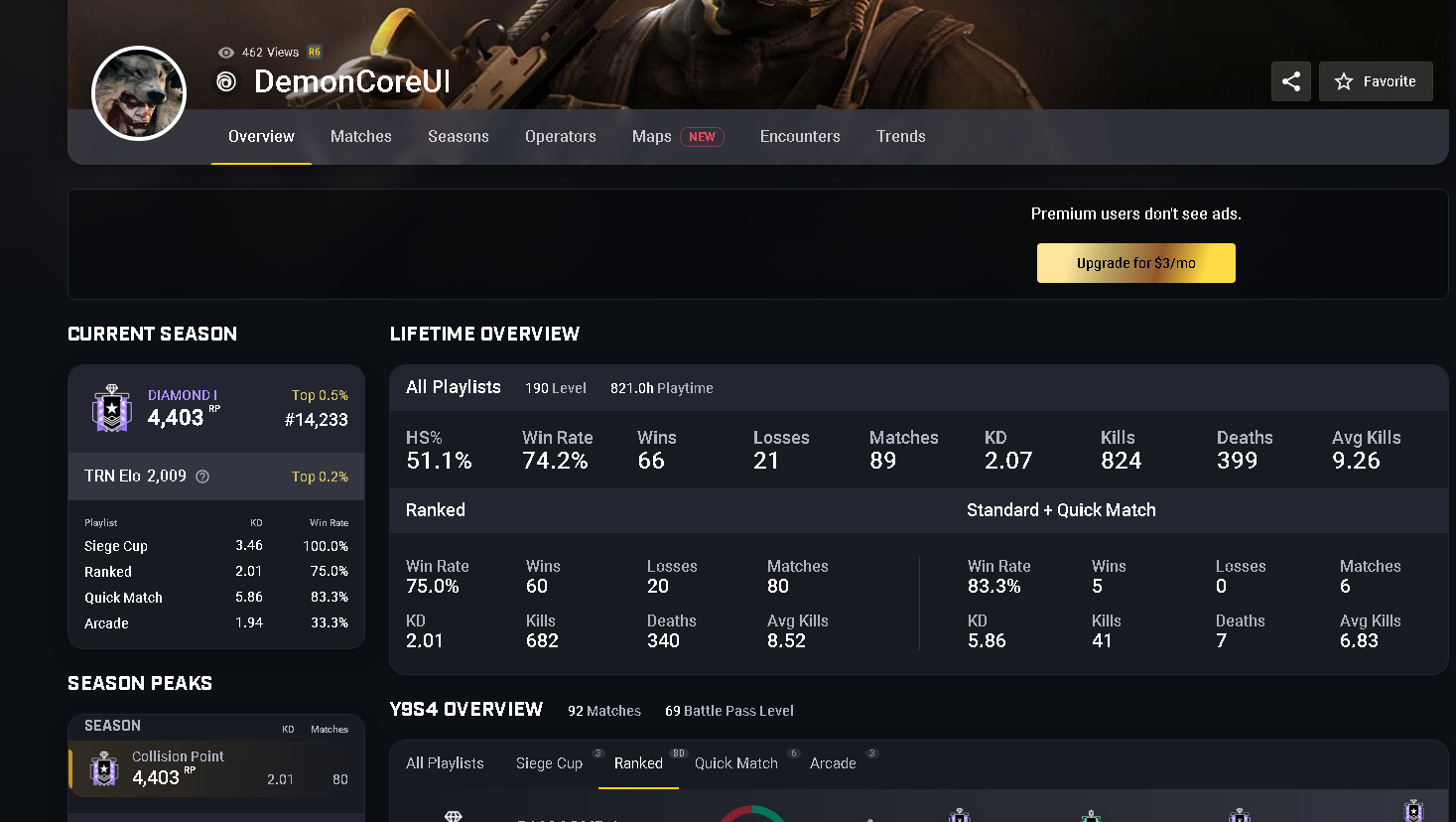Reported DemonCoreUI for Cheating by daddylxst on Rainbow Six Siege ...