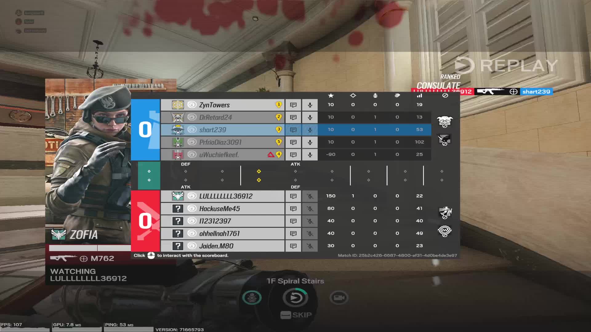 Reported StuL. for Cheating by zmart45 on Rainbow Six Siege | Reputation.gg