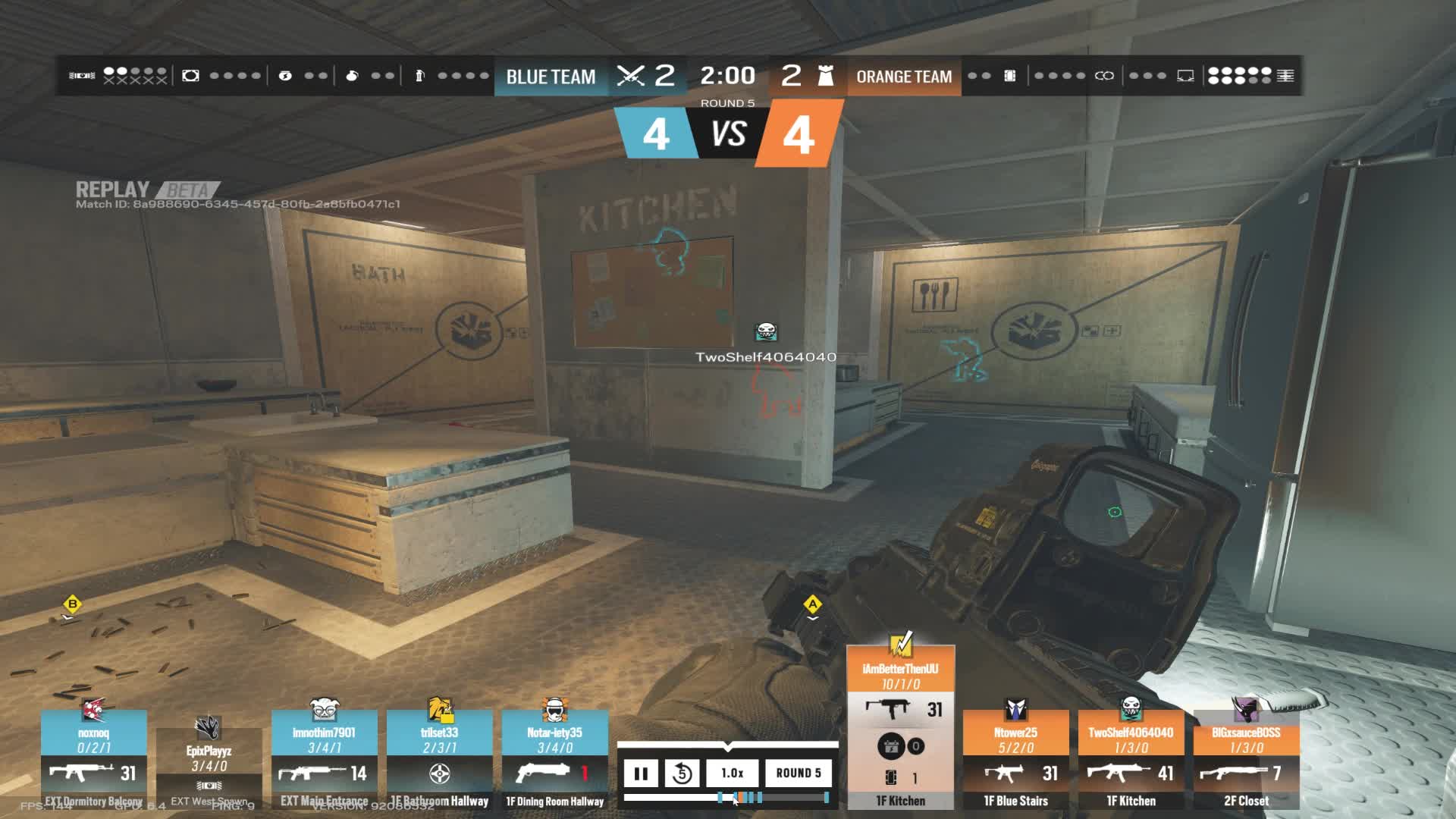 Reported iAmBetterThenUU for Cheating by icewhitegti on Rainbow Six ...