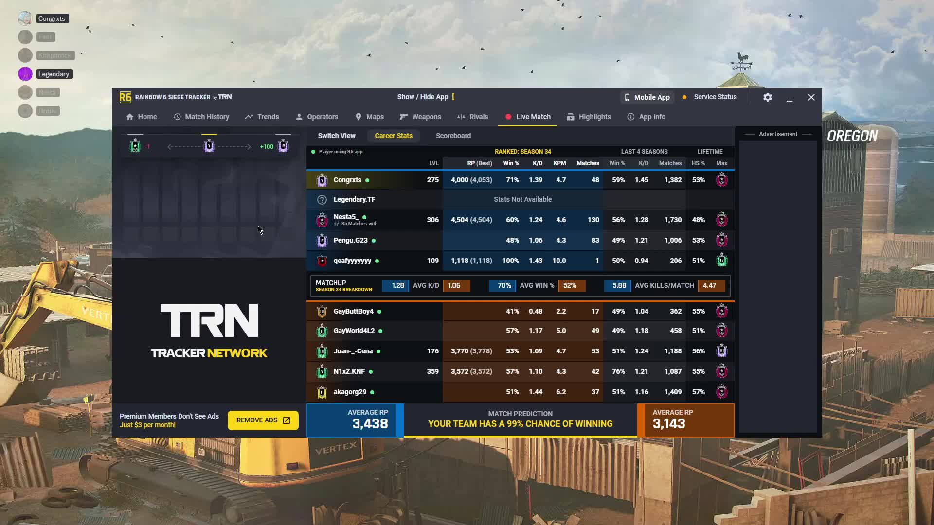 Reported Juan-_-Cena for Cheating by congrxts on Rainbow Six Siege ...