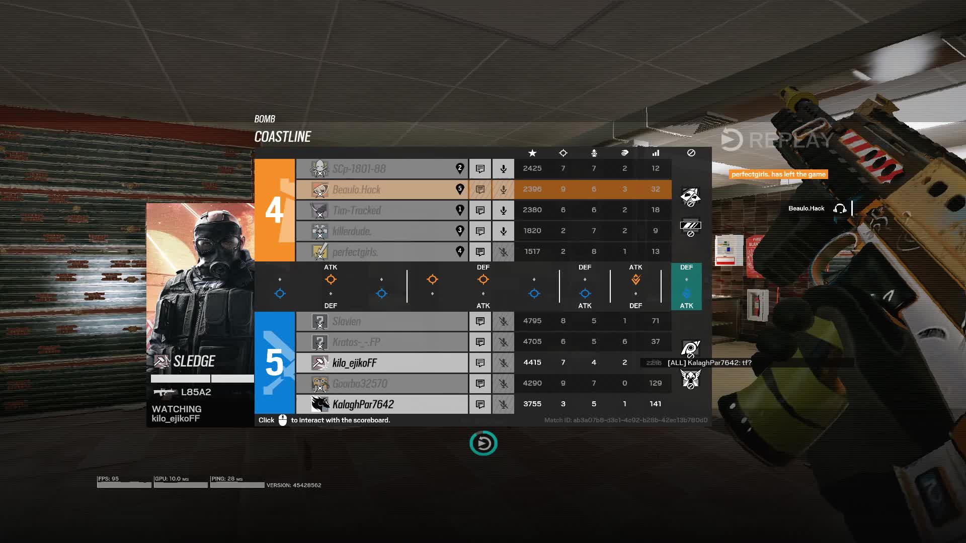 Reported killerdude. for Toxic Behavior by Tw0Hunt3rs. on Rainbow Six ...