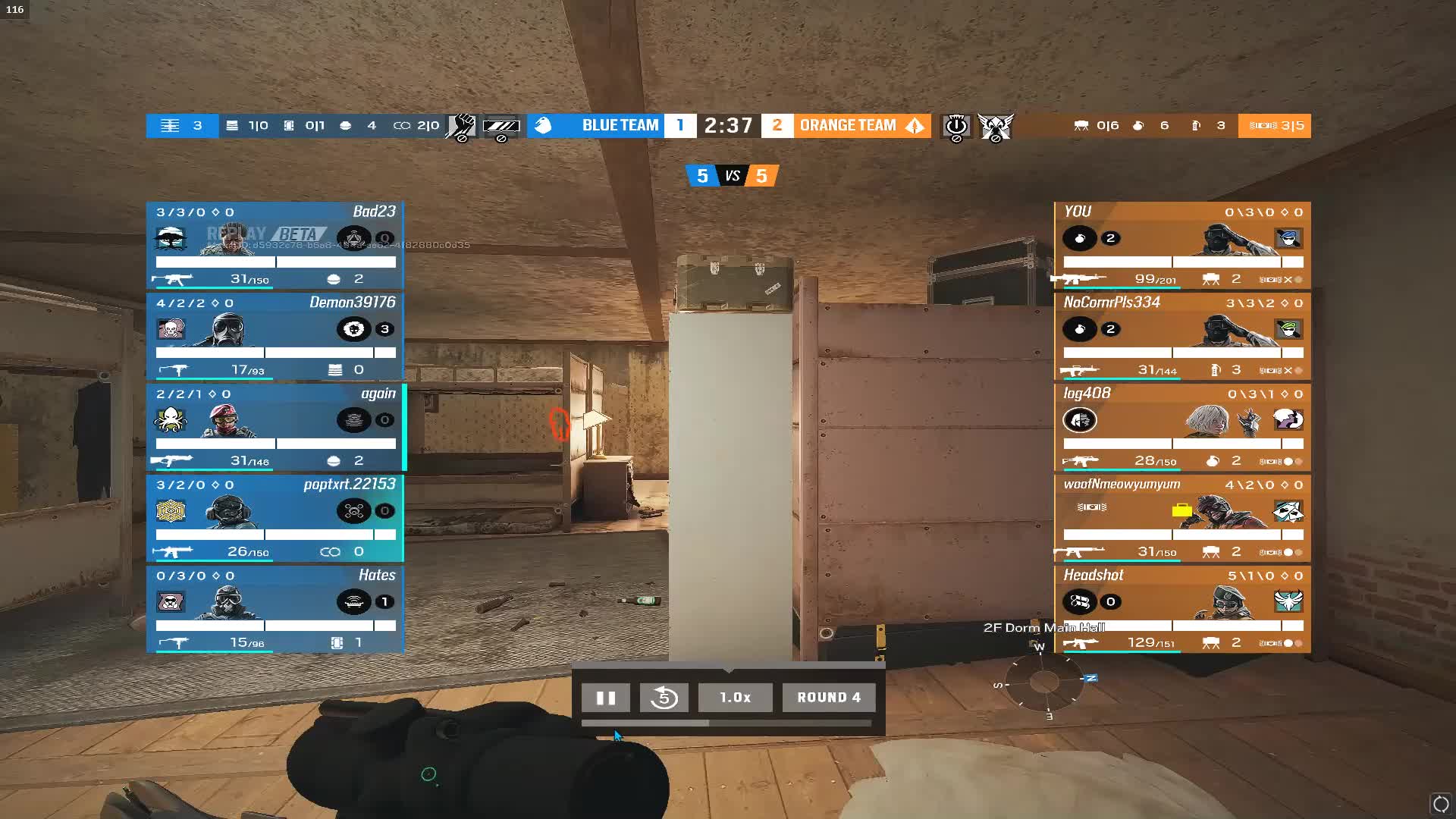 Reported again for Cheating by wasd on Rainbow Six Siege | Reputation.gg