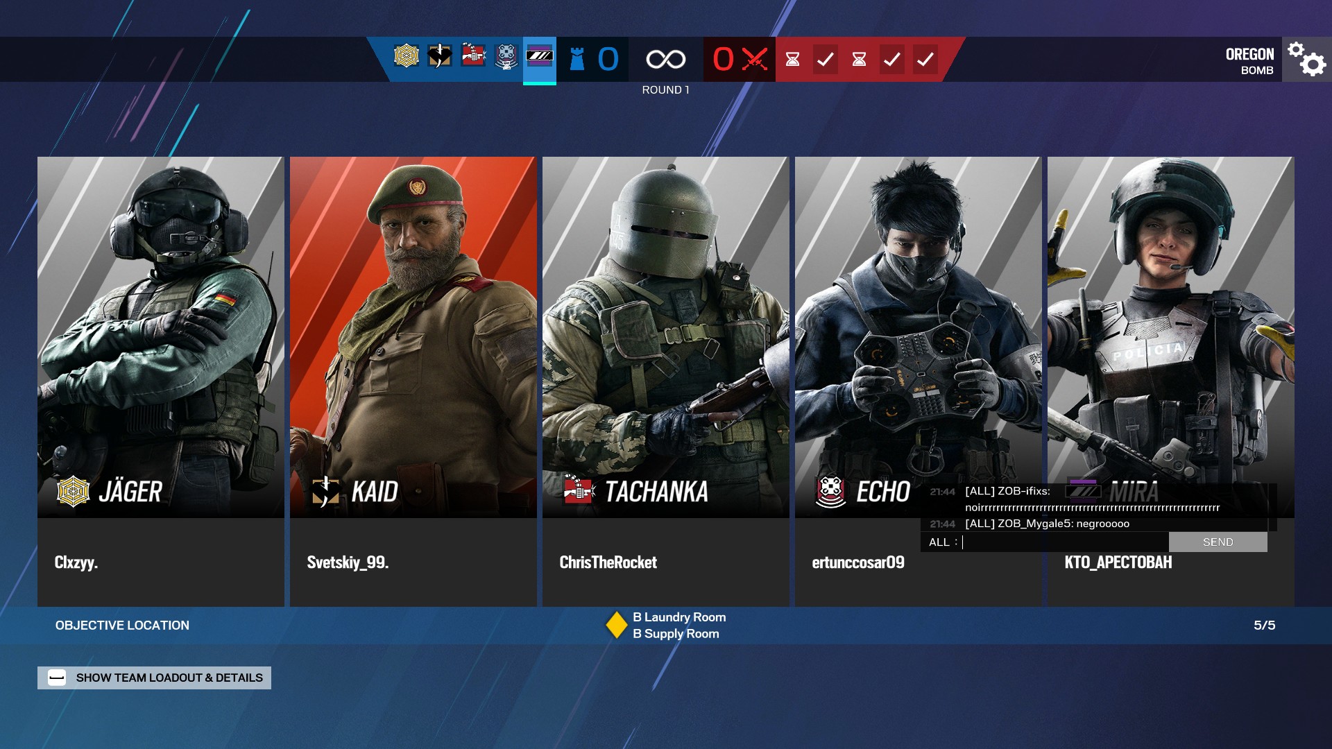 Reported ZOB-Mygale5 for Racism by AllCash on Rainbow Six Siege ...